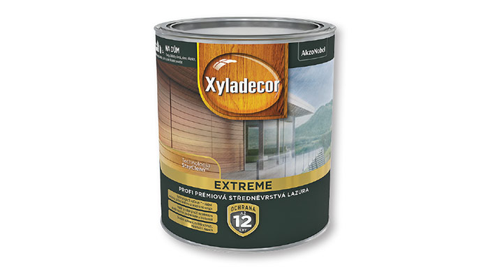 Xyladecor EXTREME zajišťuje ochranu dřeva až na 12 let